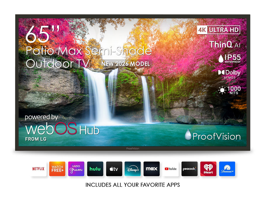 ProofVision 65” Patio Max Outdoor Smart TV